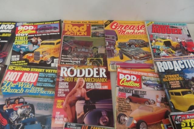 Large Assortment Hot Rod + Car Magazines - 1970's + Up - Mostly Newer