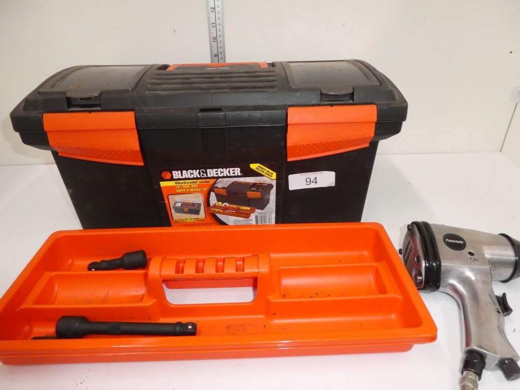 19" tool box & impact tool