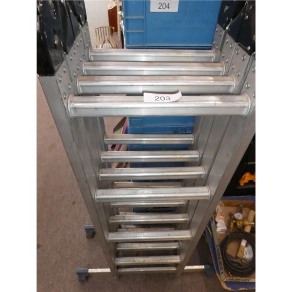foldable extension ladder