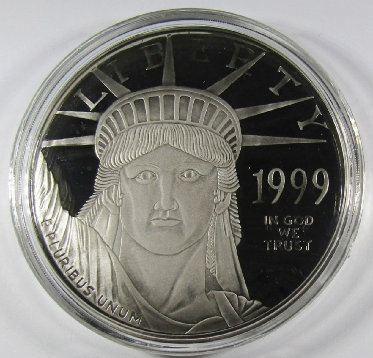 GIANT QUARTER POUND "PLATINUM EAGLE"