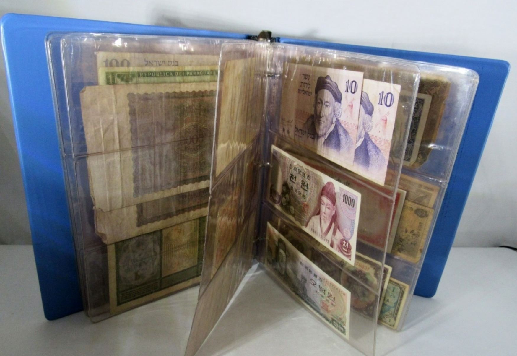 (35 pc) FOREIGN CURRENCY in SHEETS / ALBUM