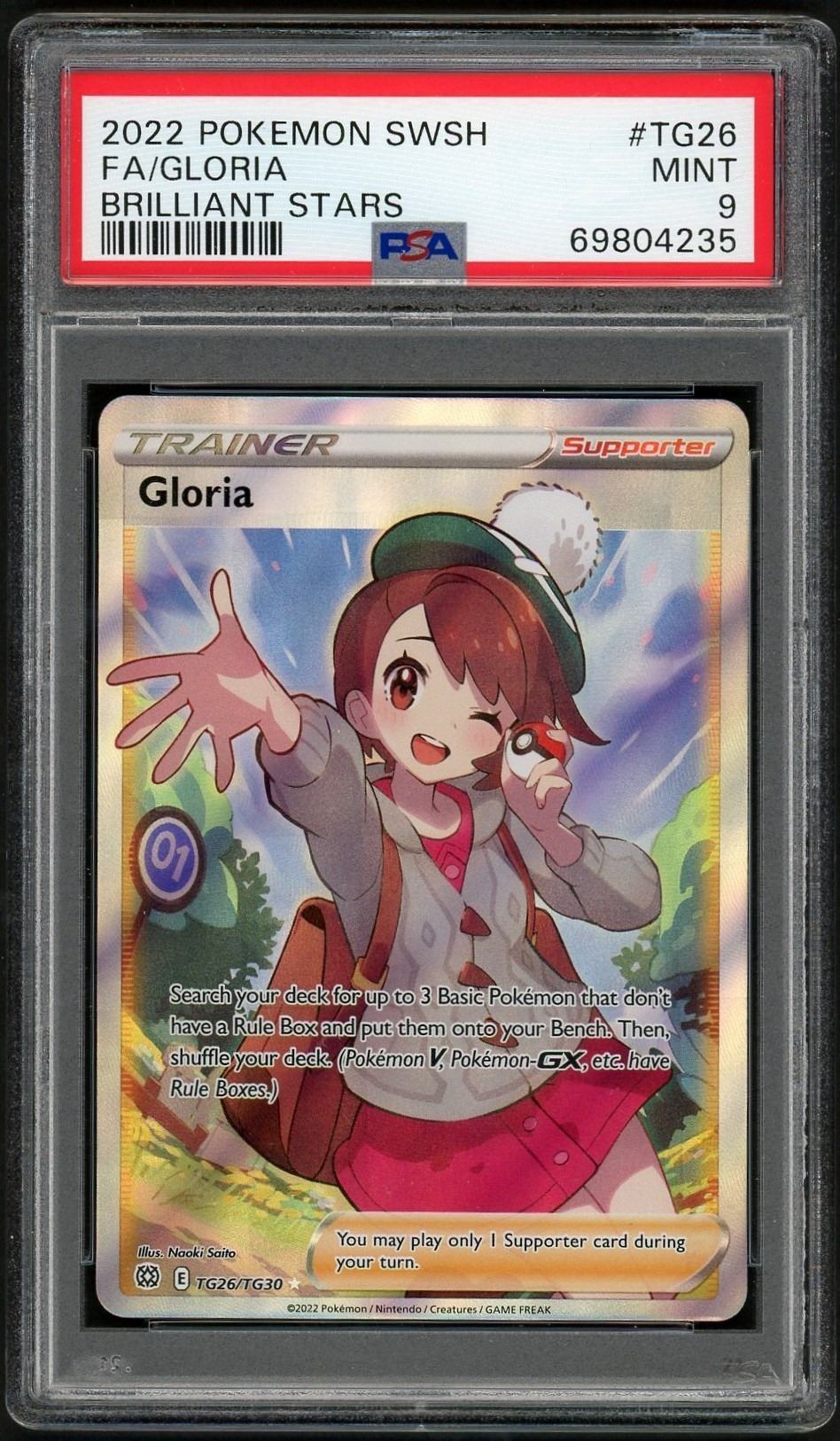 Pokemon: 2022 Gloria Full Art Trainer (PSA 9)