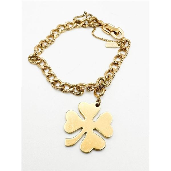MONET SIGNED LUCKY CLOVER
