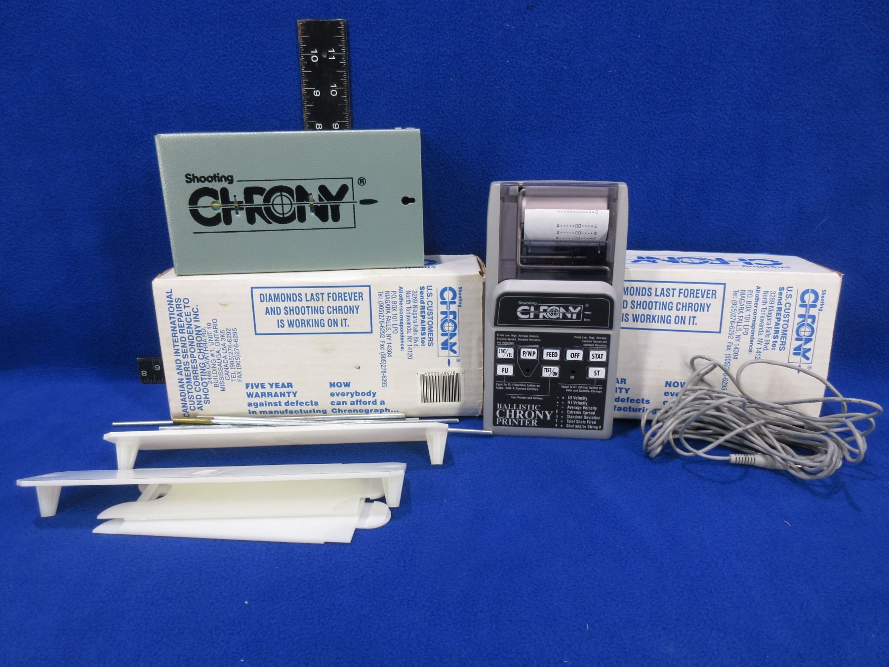 Shooting Chrony Chronograph and Ballistic Chrony Printer