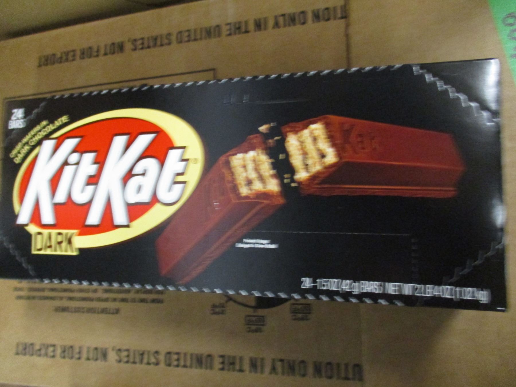 DARK CHOCOLATE KIT KAT BARS (24) - PER BOX