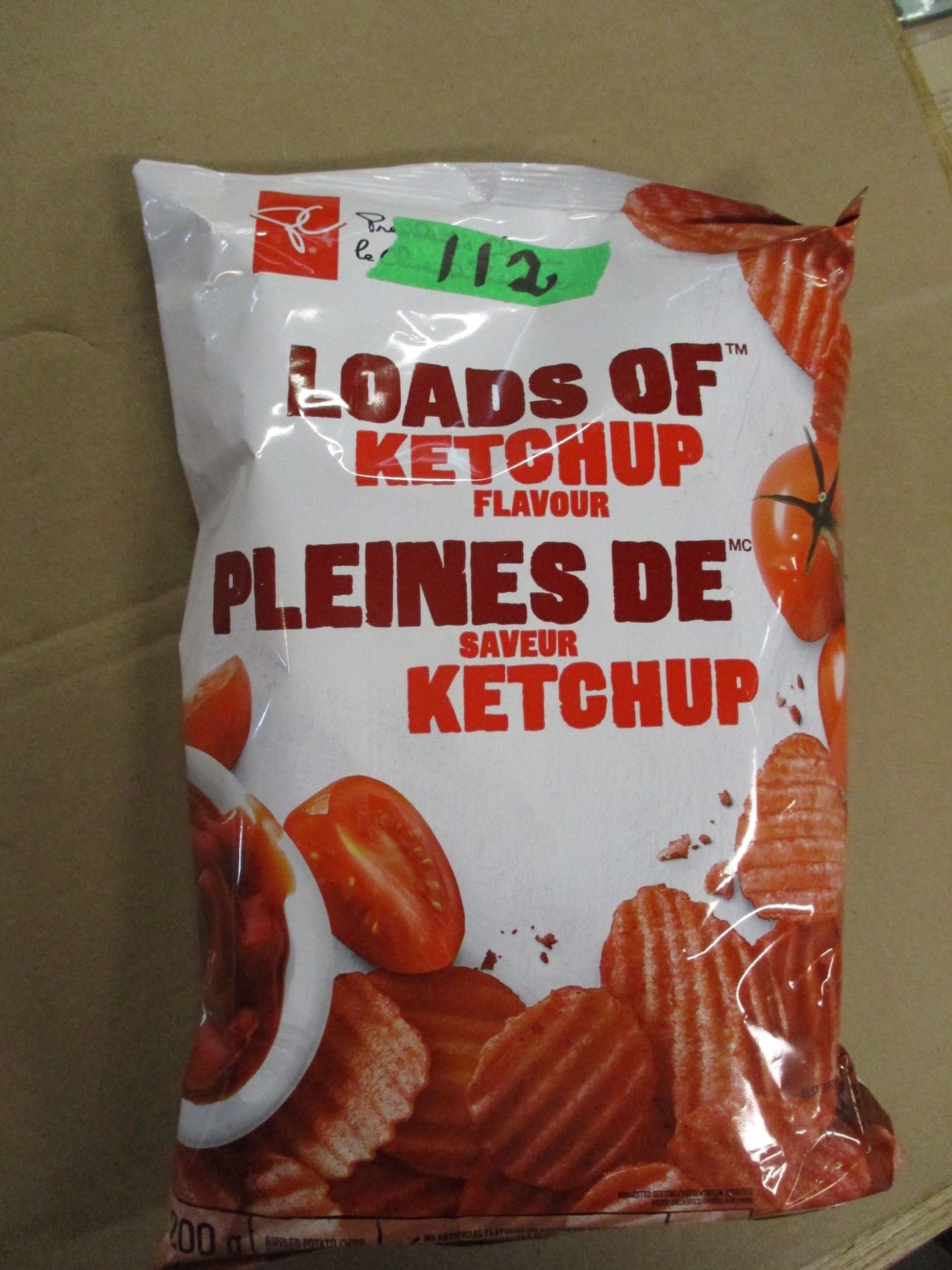 SHELF PULLS (AS IS): PC KETCHUP CHIPS (200 G) - PER BAG