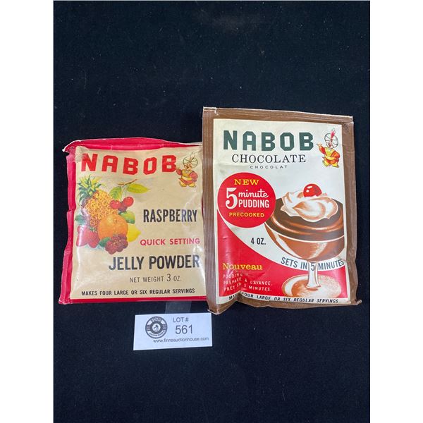 Vintage Nabob Raspberry Jelly Powder And A Nabob Instant Chocolate
