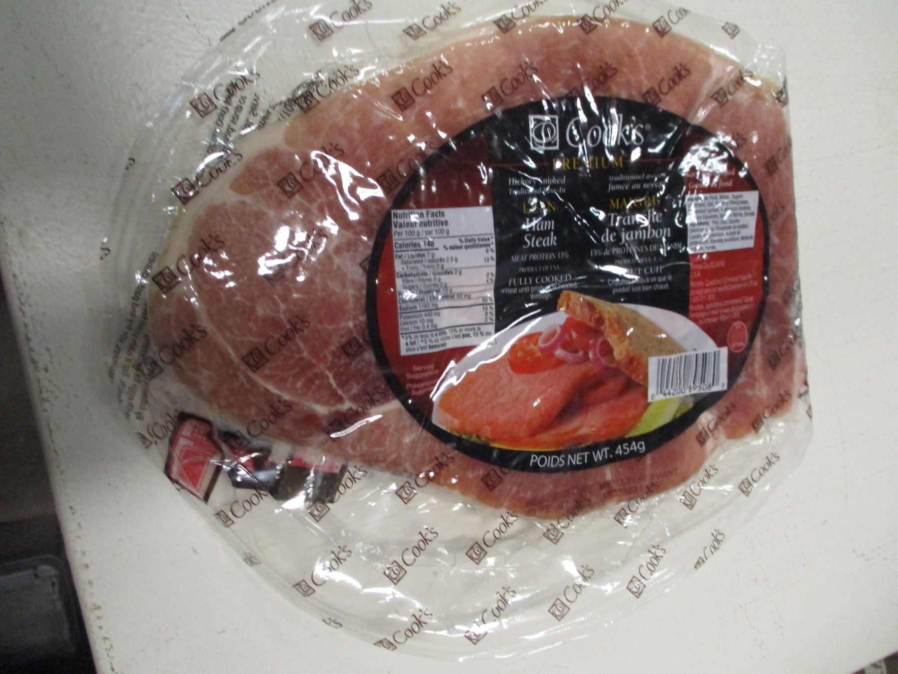 COOKS BONE IN HAM STEAK (454 G)