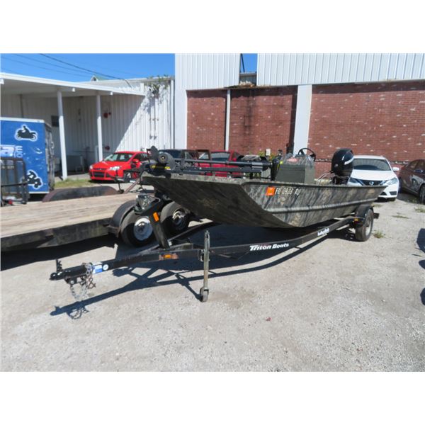 2008 Triton 1860cc 18 Cc Aluminum Bassflats Boat