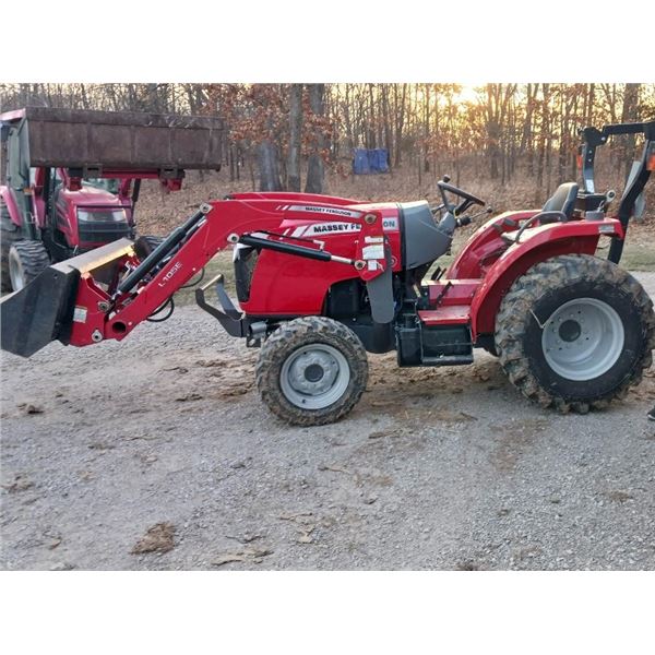 2017 Massey 1734E Tractor w/ L105E Loader