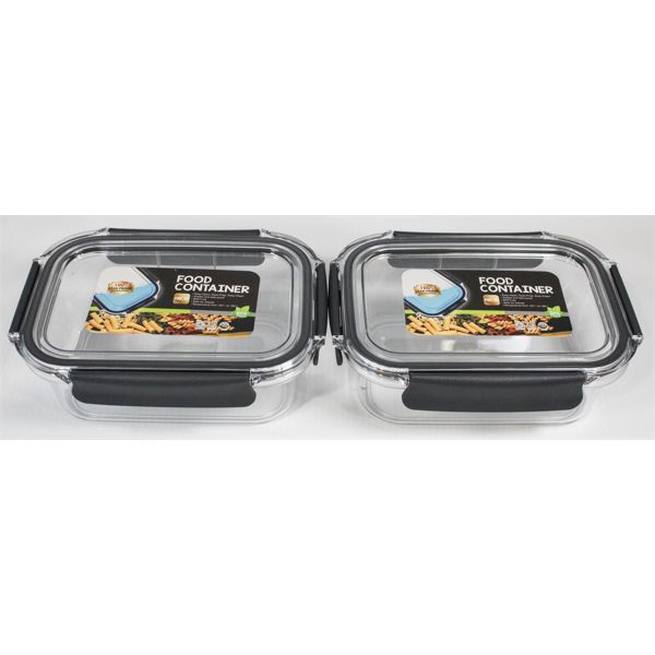 2 CLICK & LOCK FOOD CONTAINERS