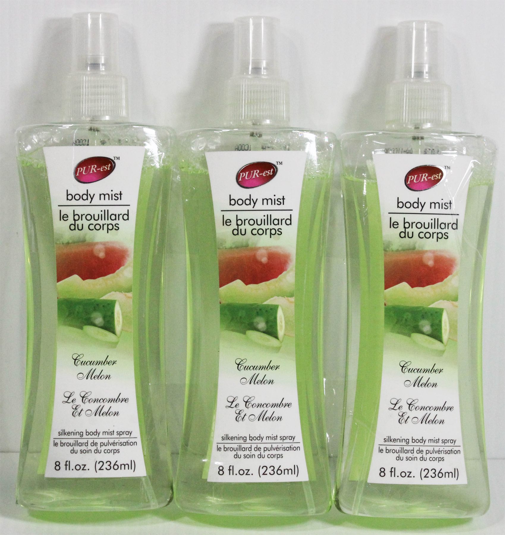 3 PUR-EST CUCUMBER MELON BODY MIST SPRAY