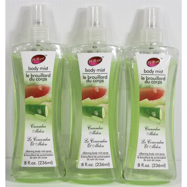 3 PUR-EST CUCUMBER MELON BODY MIST SPRAY