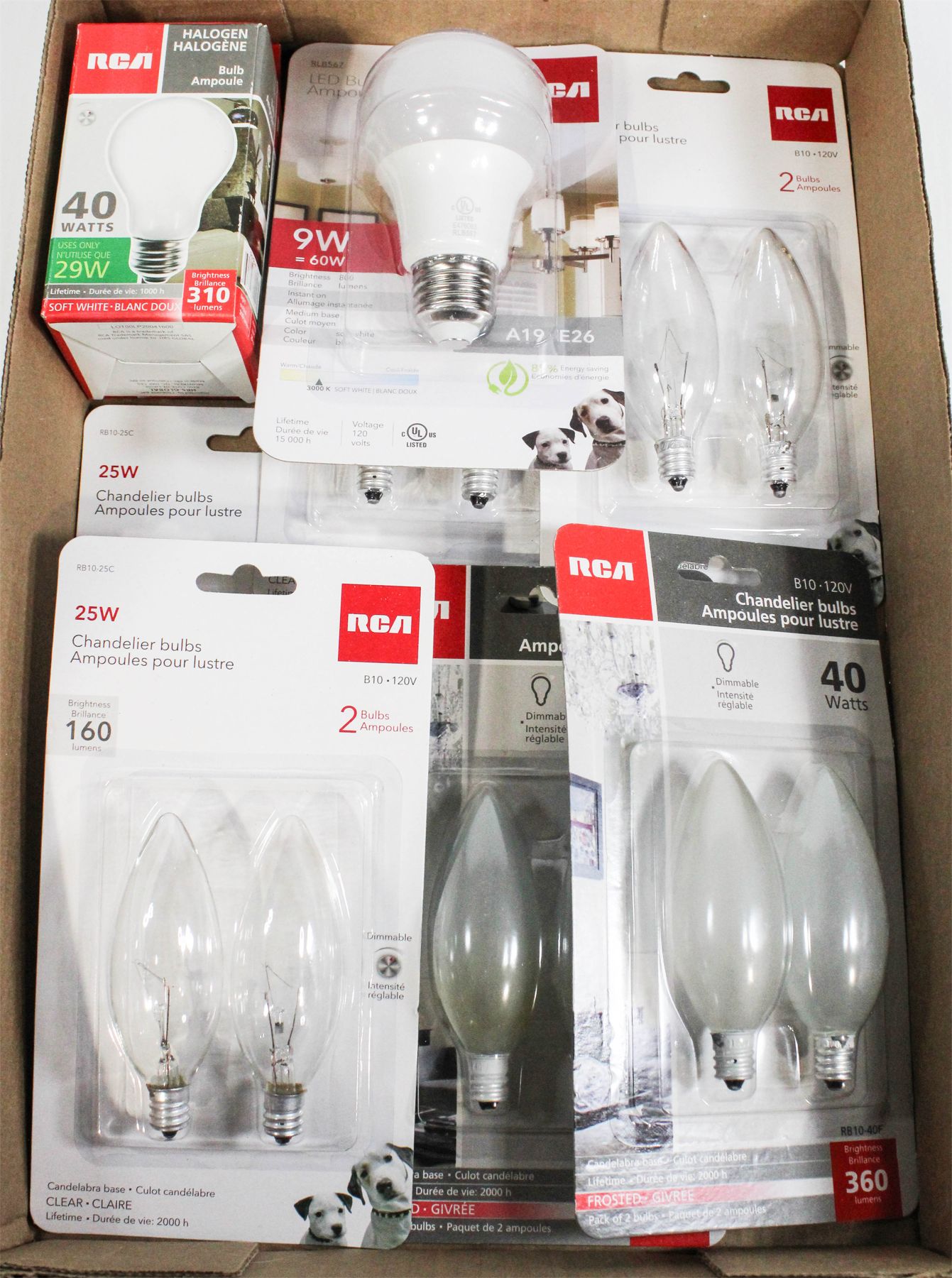 ASST RCA LIGHT BULBS