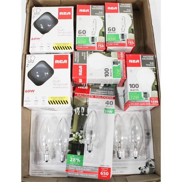 ASST RCA LIGHT BULBS