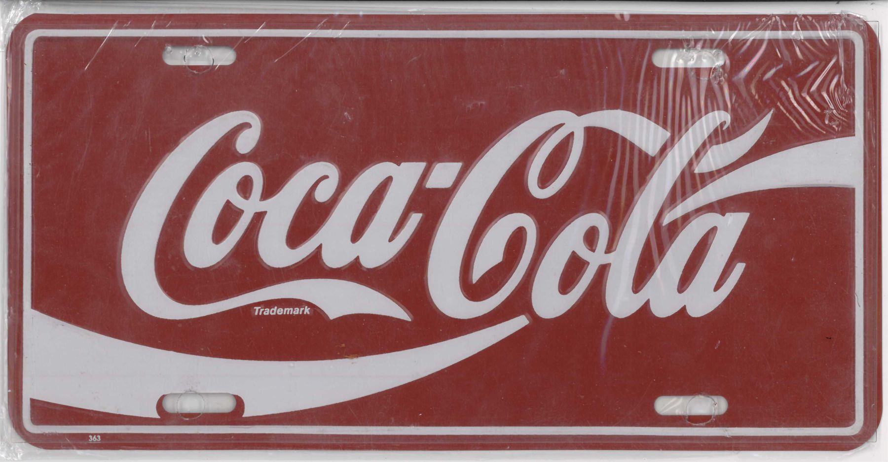 COCA COLA LICENSE PLATE