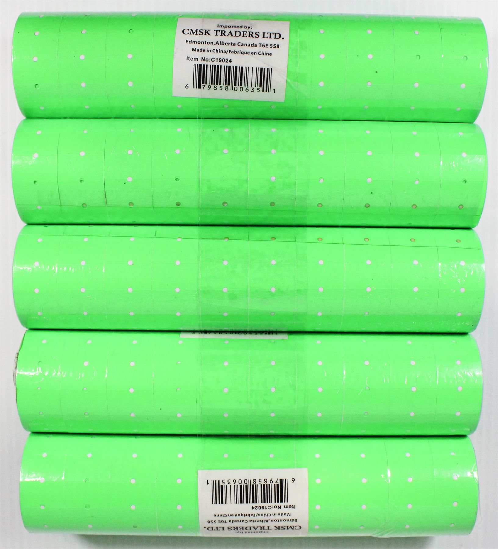 5 ROLLS OF PRICE GUN STICKERS