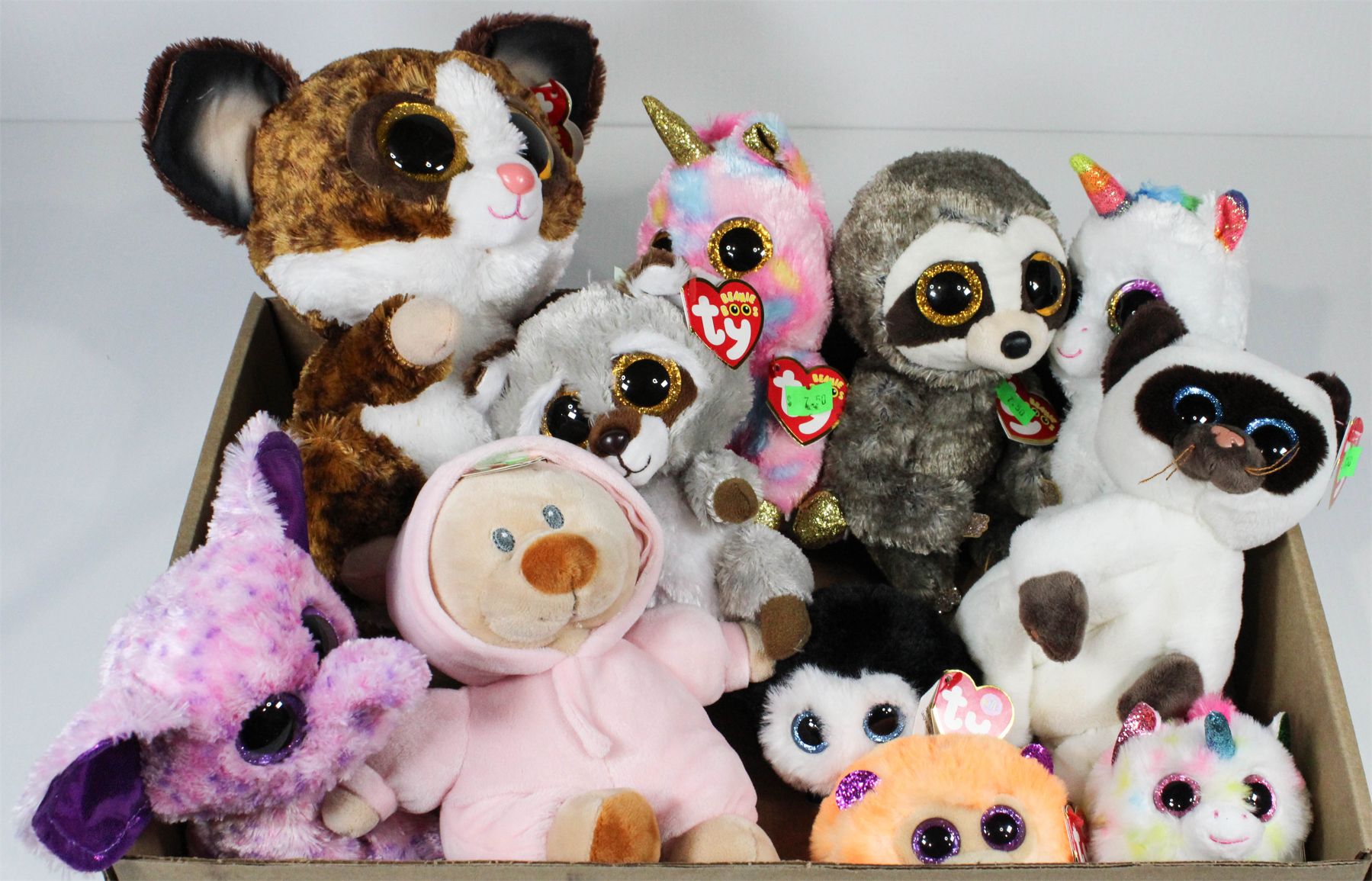 ASST TY BEANIE BABIES PLUSHIES