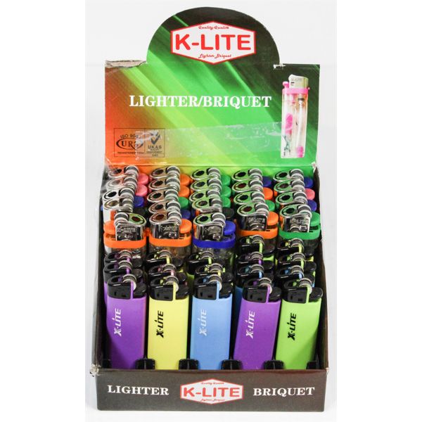 40 K-LITE LIGHTERS - ASST COLORS