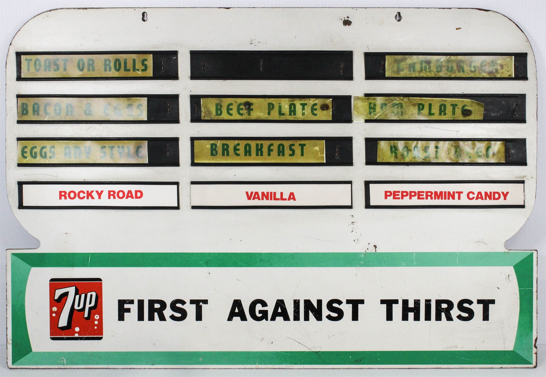 1960'S 7-UP MENU BOARD