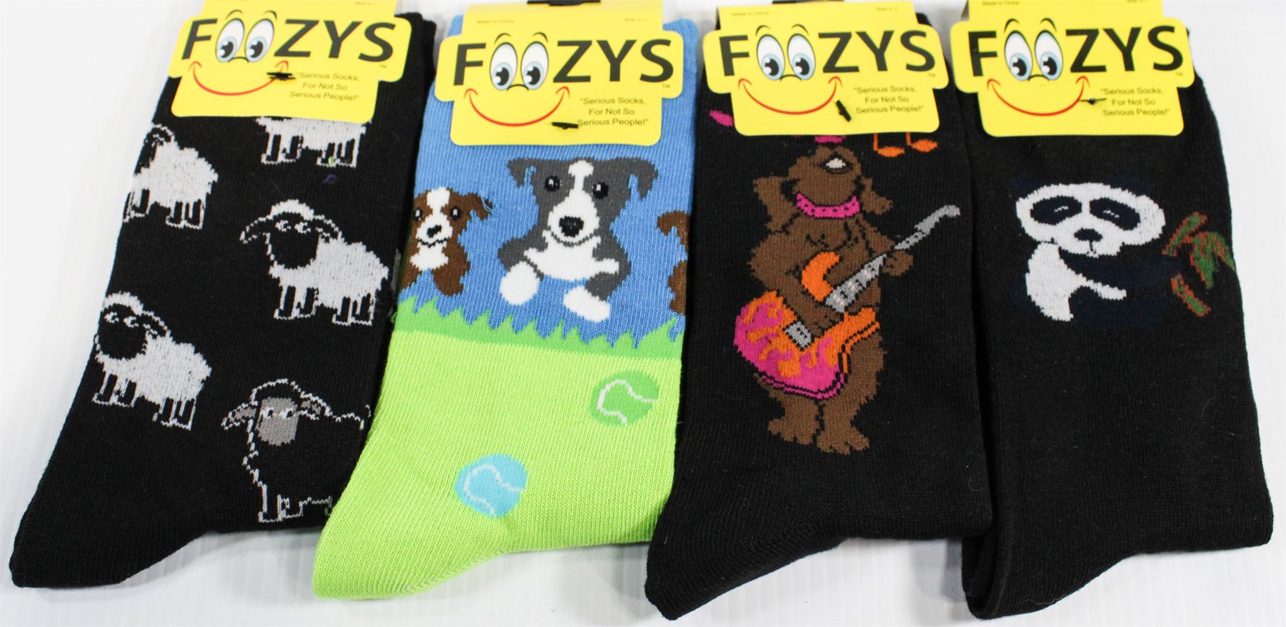 FOOZY'S SOCKS – SHEEP / DOG / SINGING DOG / PANDA'S