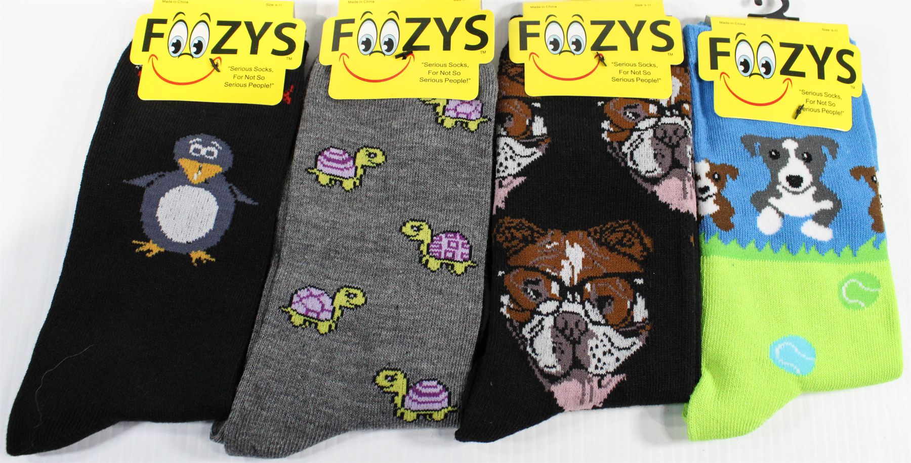 FOOZY'S SOCKS – PENGUINS / TURTLES / DOGS