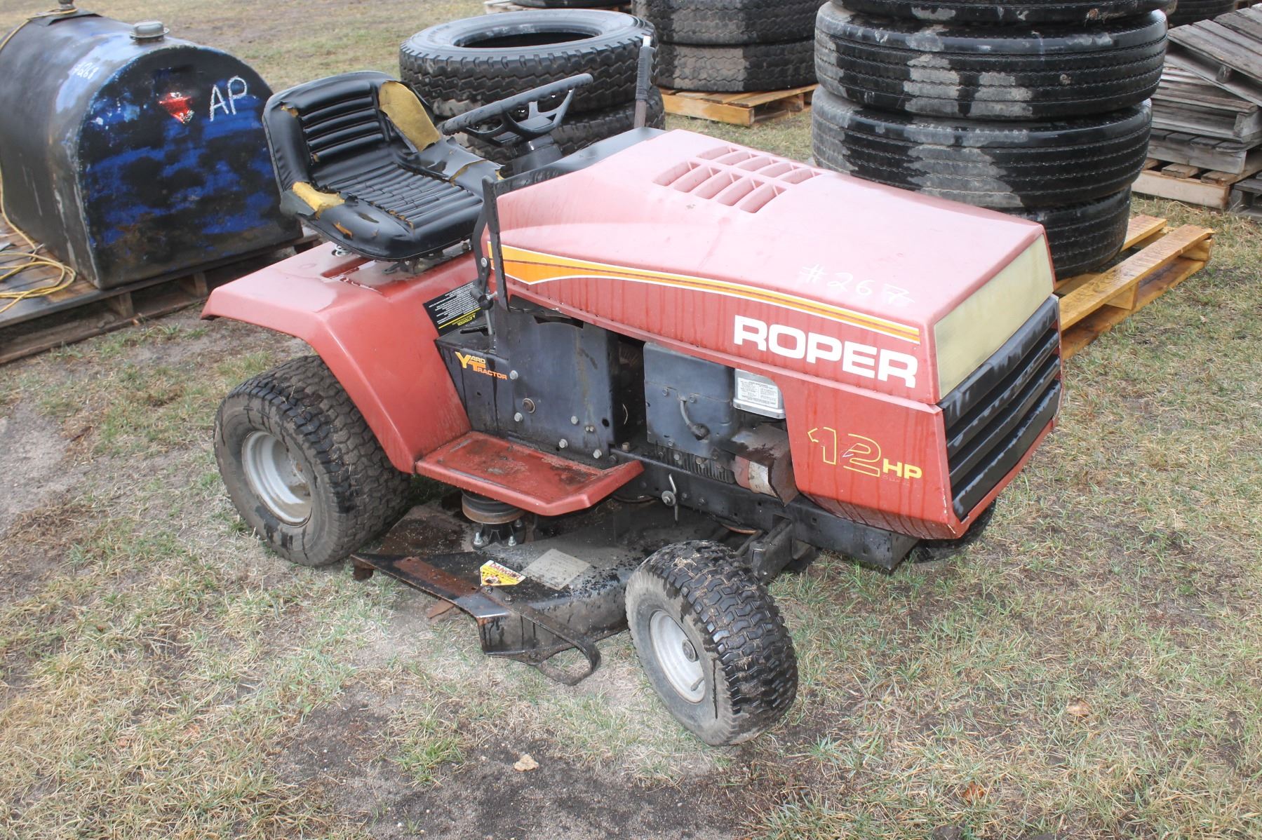 Roper 12 Hp, 38" cut mower, As is