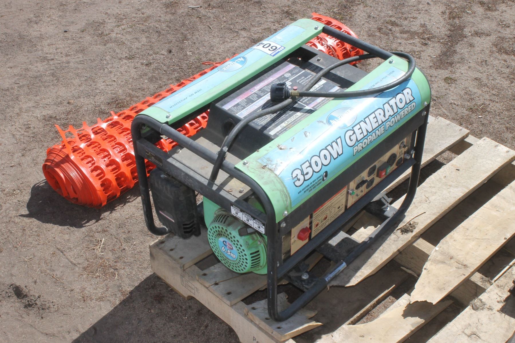 3500 Watt propane powered genorator WORKS