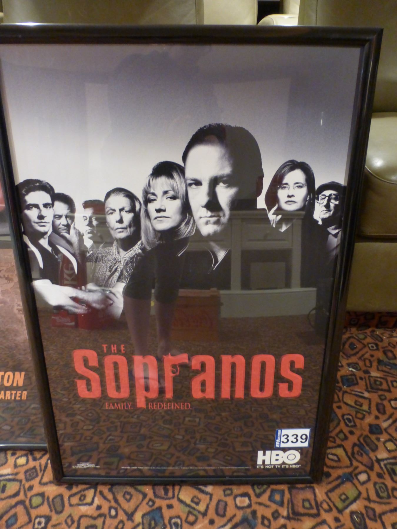 Sopranos movie poster, 24" x 36"