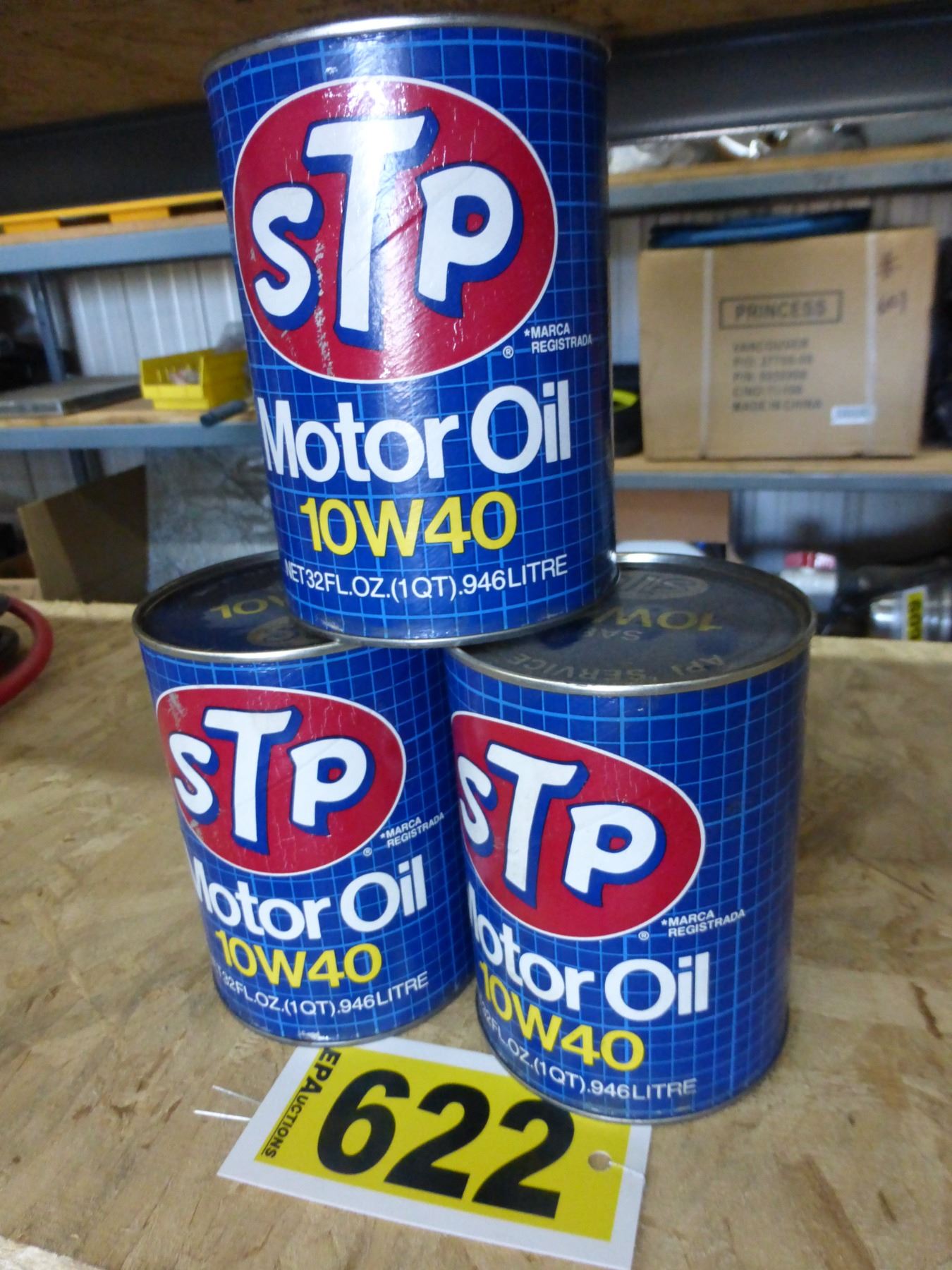3- Cans of STP motor oil (Selling together)