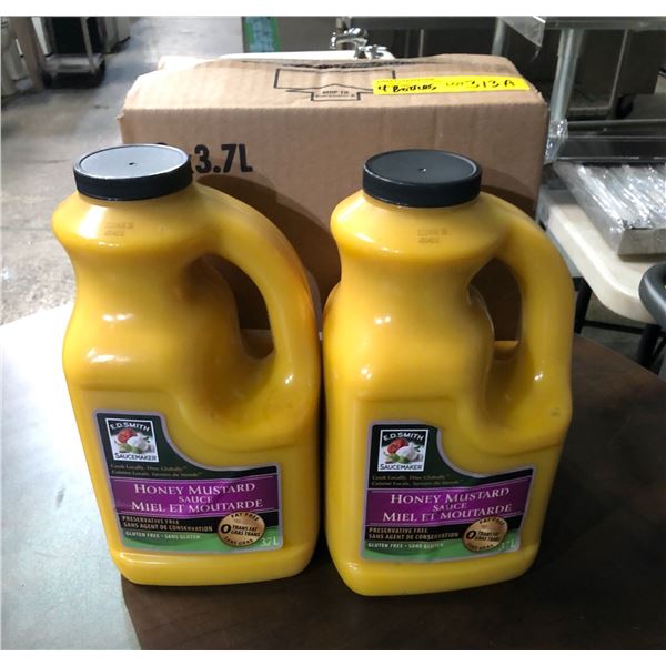 4 Jugs Of Ed Smith Honey Mustard 37 Litres Each