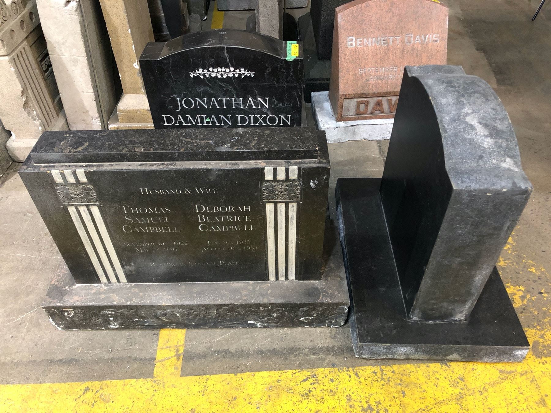 3 Assorted Movie Prop Tombstone