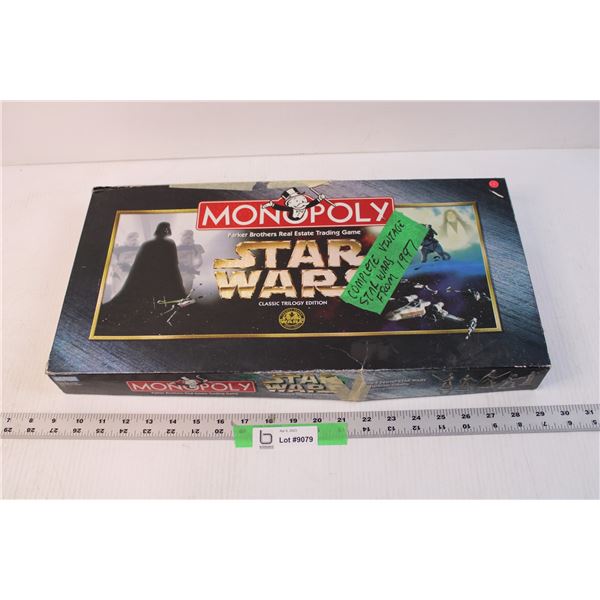 Complete Vintage Star Wars Monopoly Set 1997 Bodnarus Auctioneering