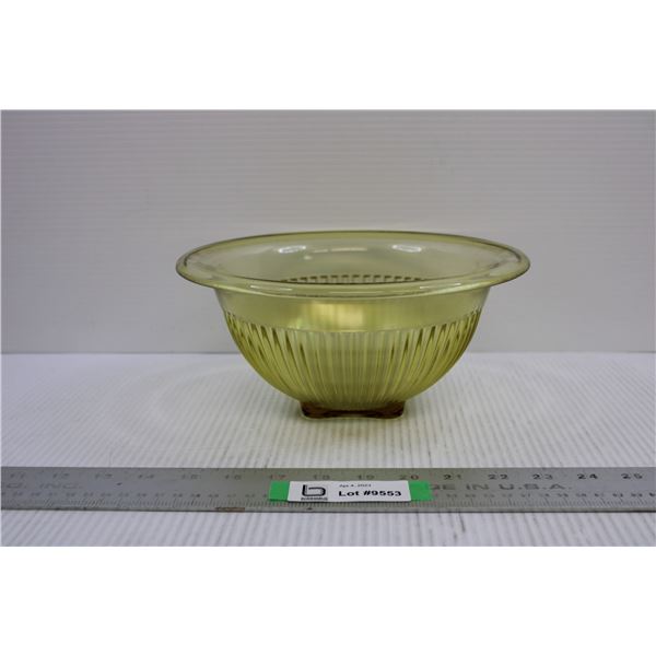 Depression Glass Bowl Bodnarus Auctioneering