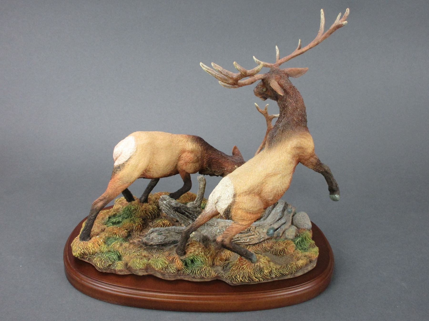 2 Danbury Mint Resin Statues- "Hot Pursuit"- Nick Bibby- "Royal Combat ...