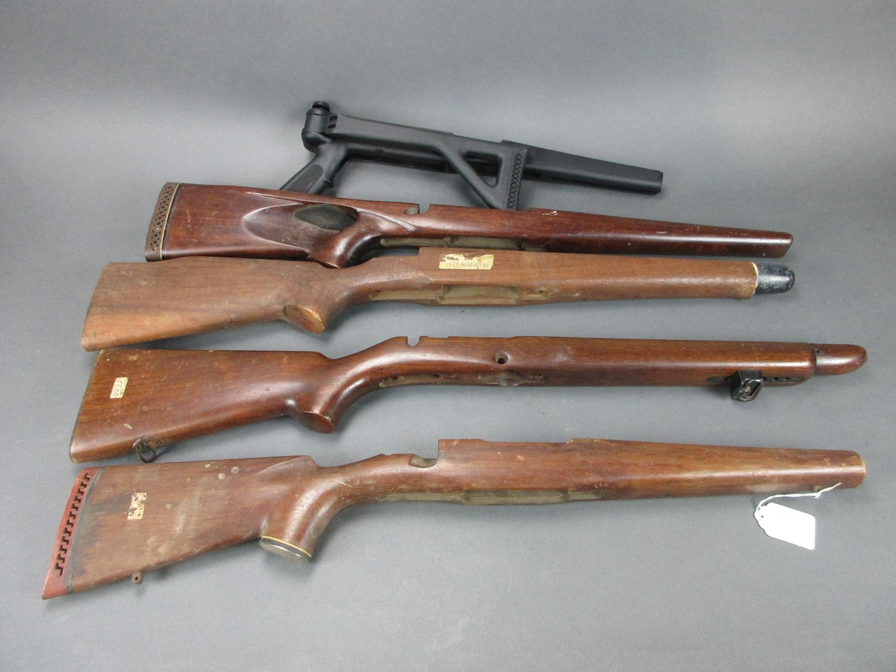 4 Wooden Rifle Stocks- Synthetic Pistol Grip Stock