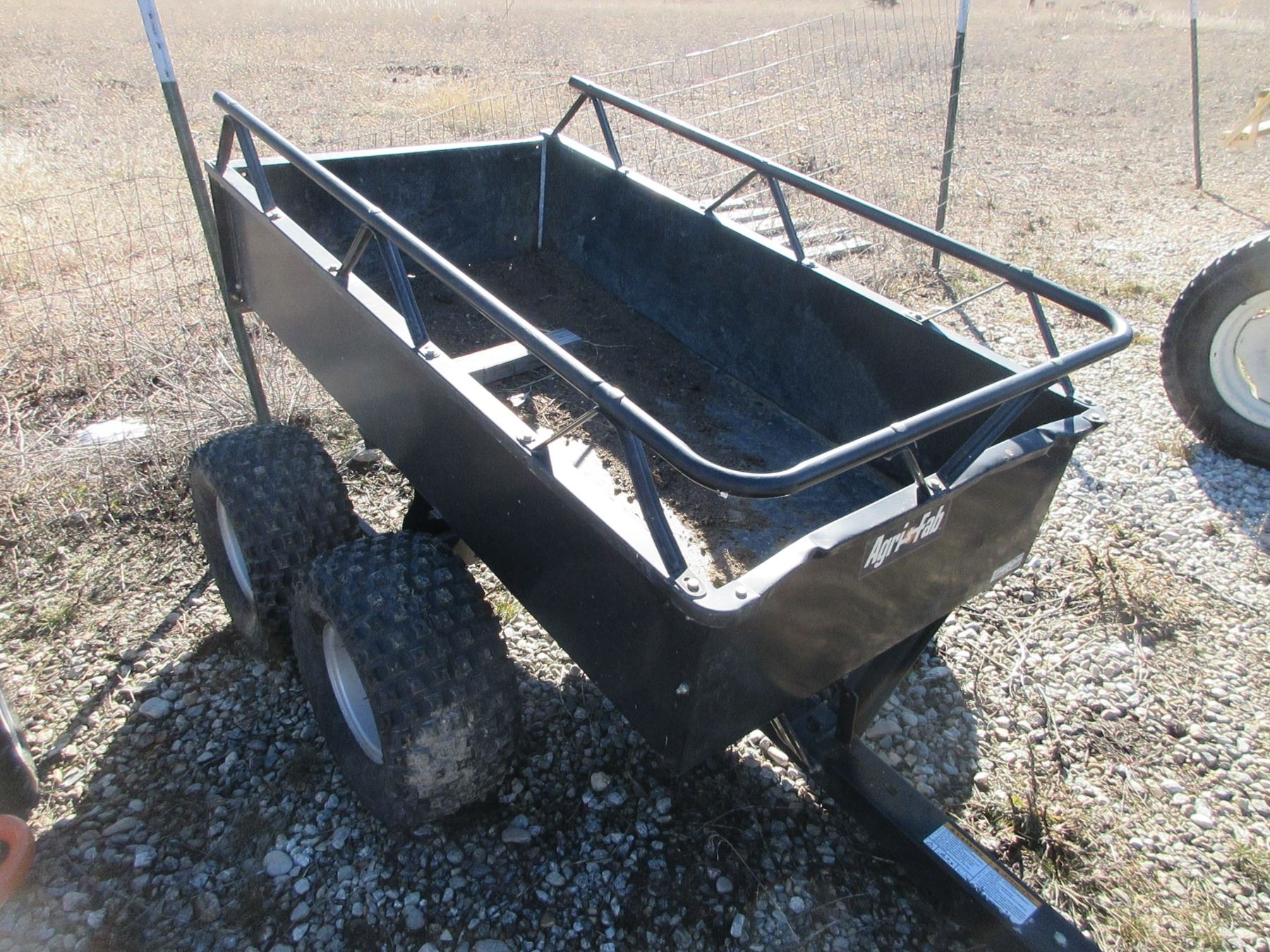 Agri Fab Metal Tandem Axle Garden Cart- 60" X 32" Box