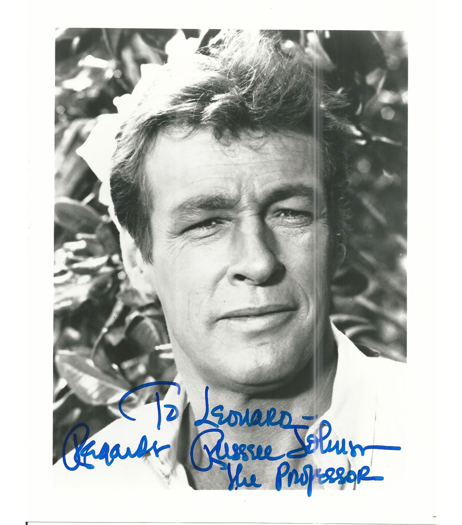 Gilligan's Island Russell Johnson Signed Photo