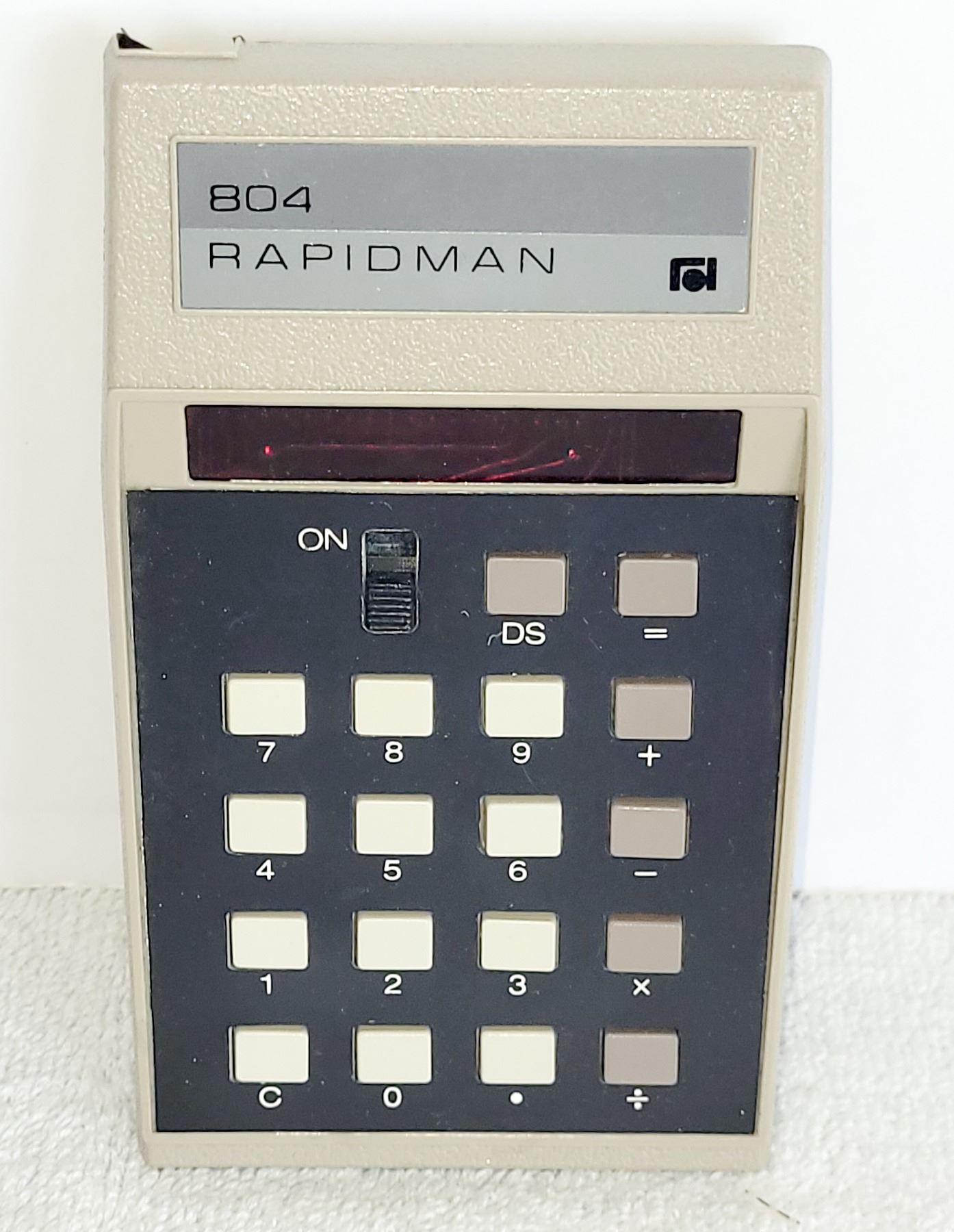 RAPIDMAN MODEL 804 VINTAGE CALCULATOR MADE IN CANADA