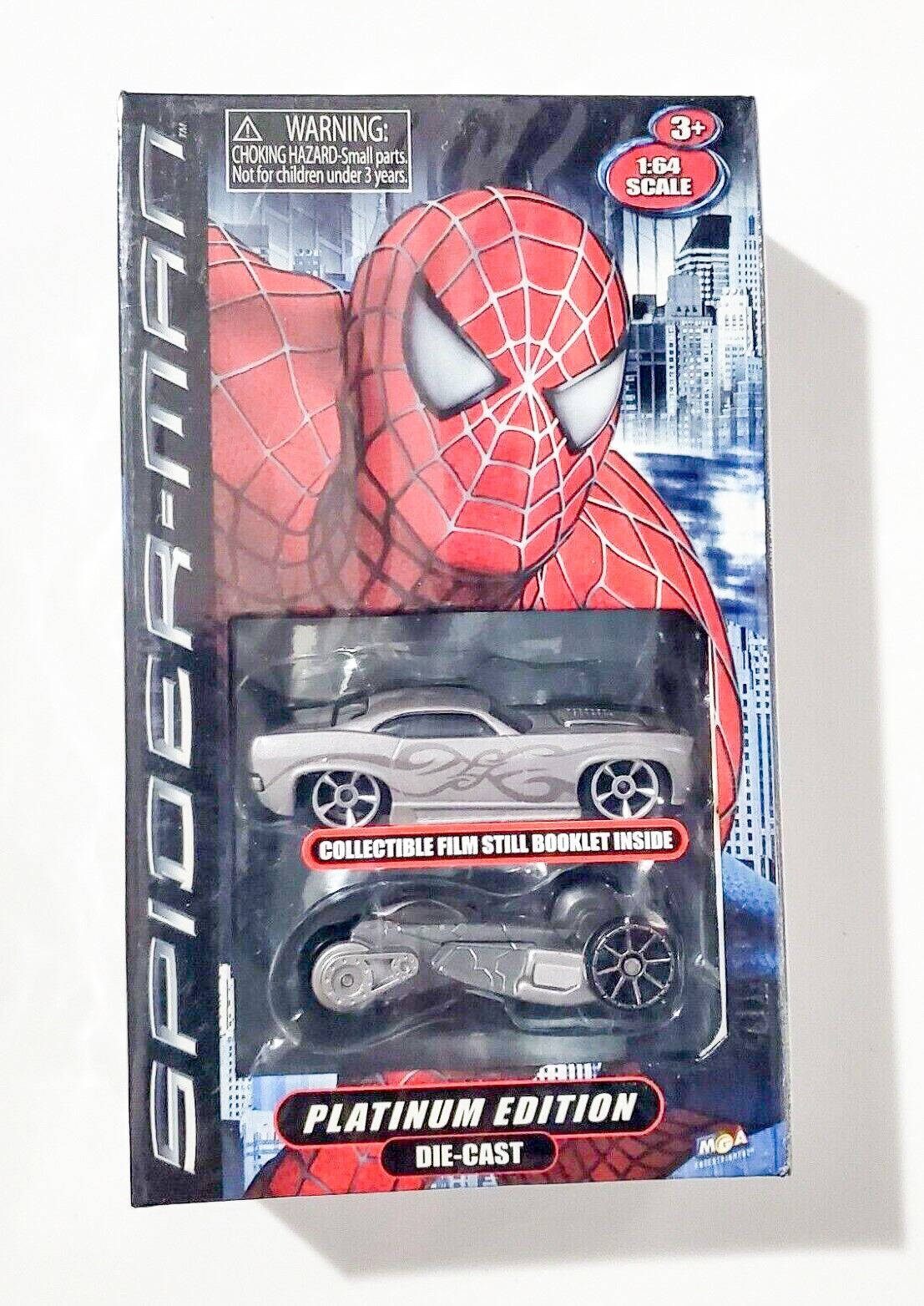 MARVEL SPIDER-MAN PLATINUM EDITION DIE CAST VEHICLES WITH FILM STILL ...