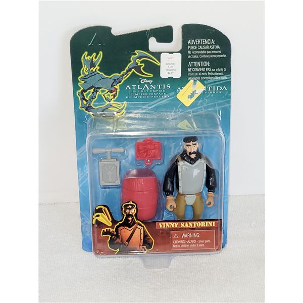 DISNEY'S ATLANTIS THE LOST EMPIRE VINNY SANTORINI 4" ACTION FIGURE
