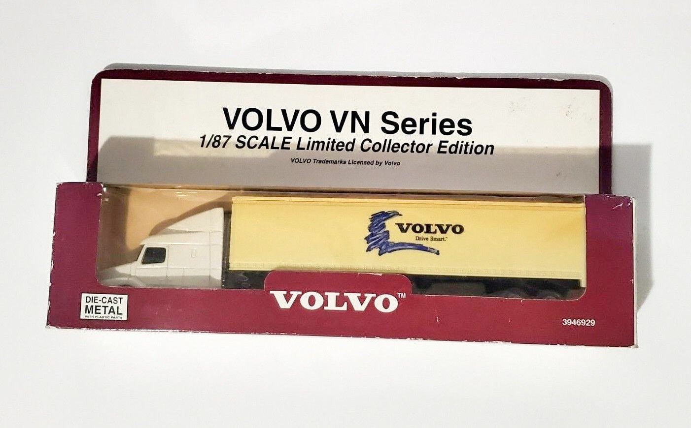 VOLVO VN SERIES 1/87 LIMITED COLLECTOR EDITION VOLVO WITH TRAILER DIE ...