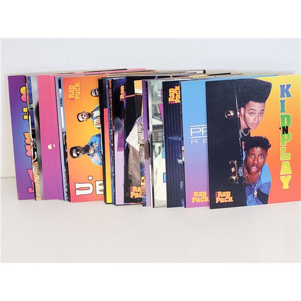 LOT OF VINTAGE THE RAP PACK TRADING CARDS