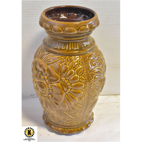 Vintage Brown Vase Made In Germany