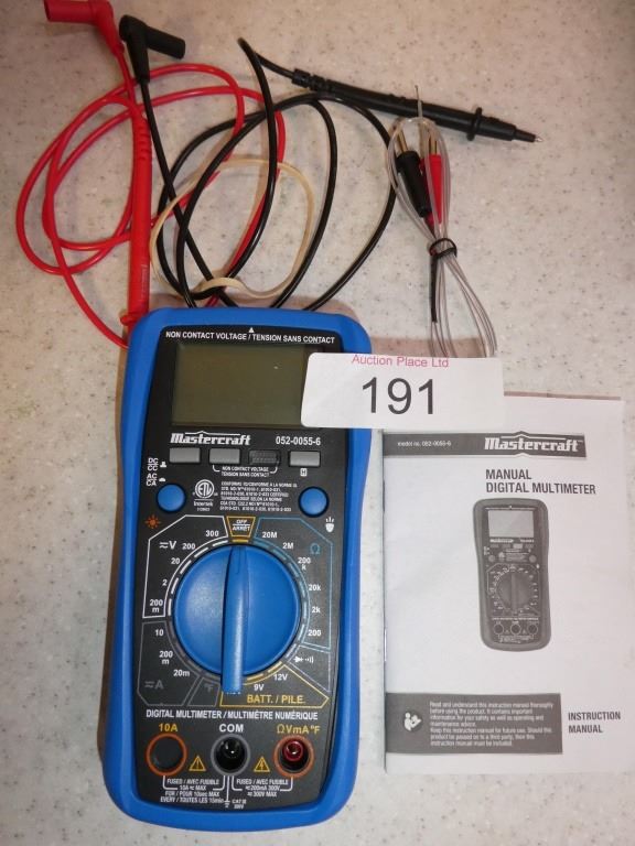 Mastercraft digital multimeter