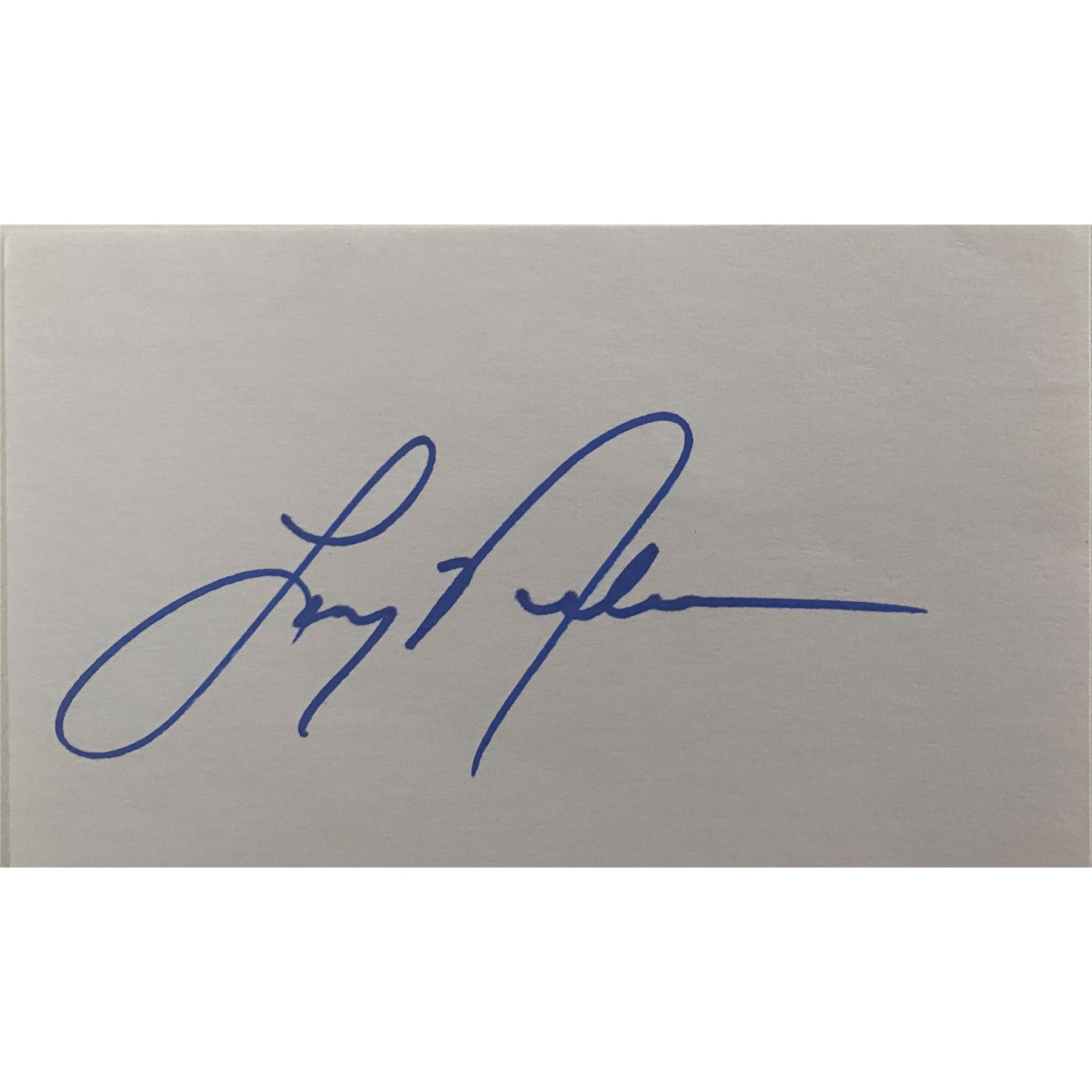 Pro golf champion Larry Nelson original signature