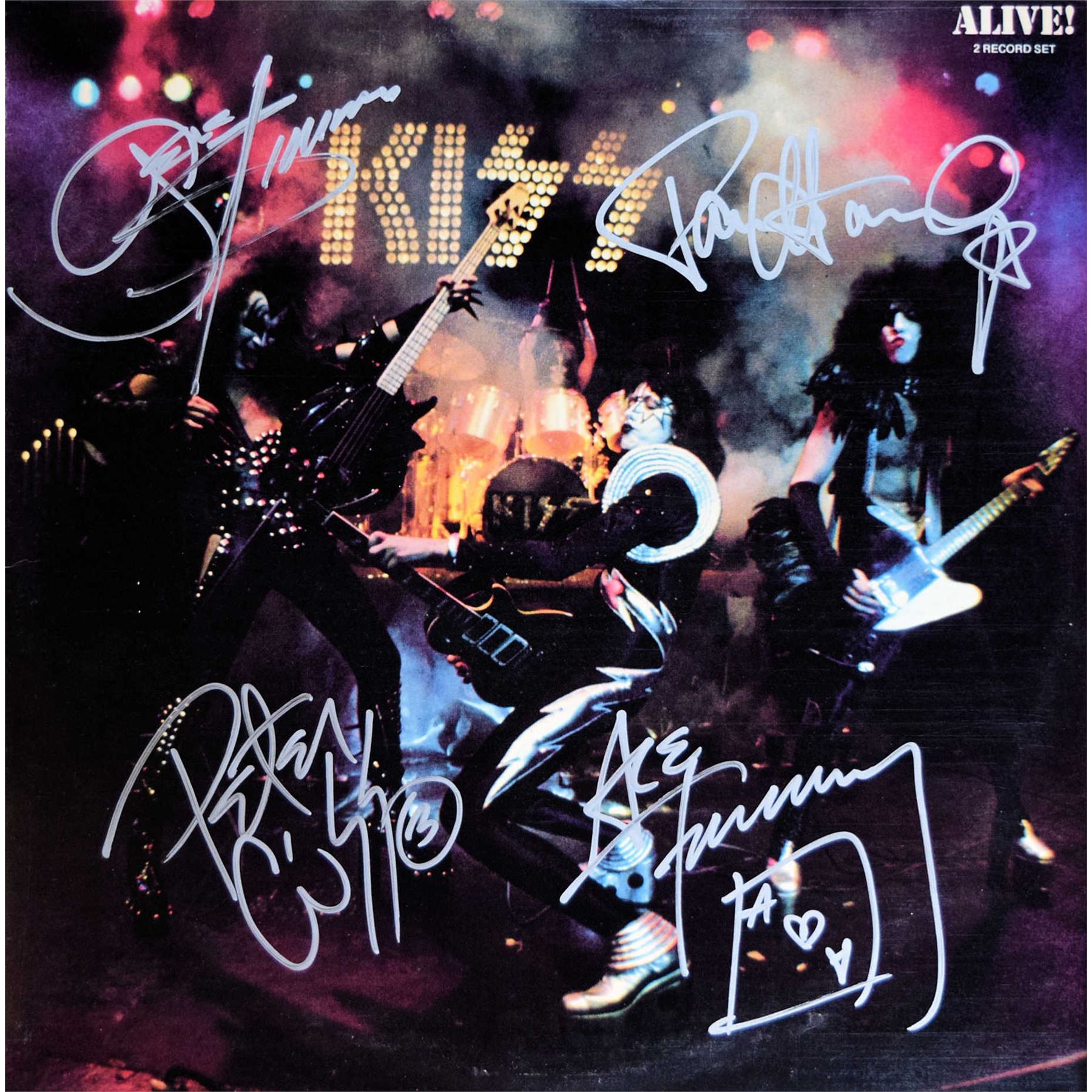 Kiss signed Alive! album