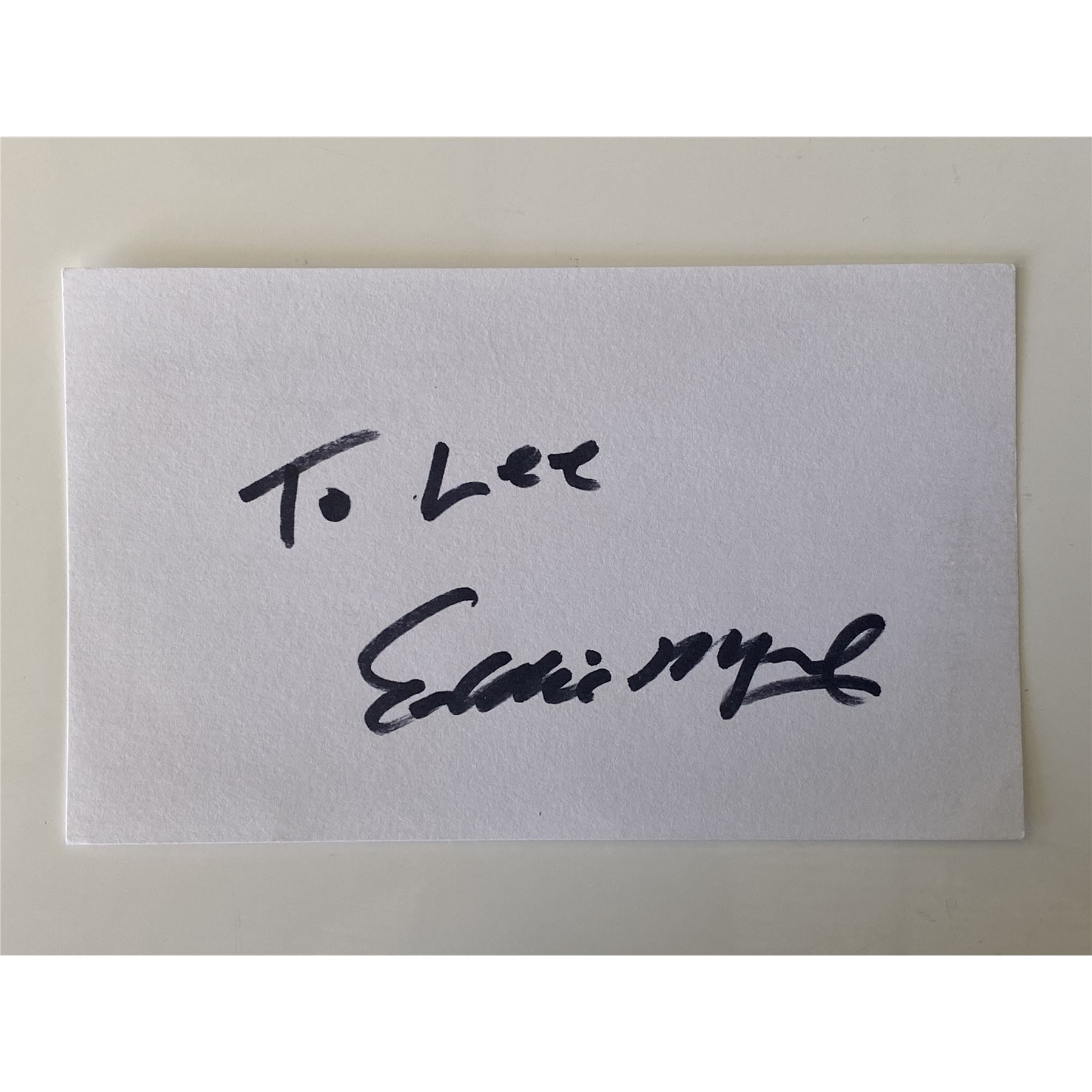 HOF horse jockey Eddie Nyal original signature