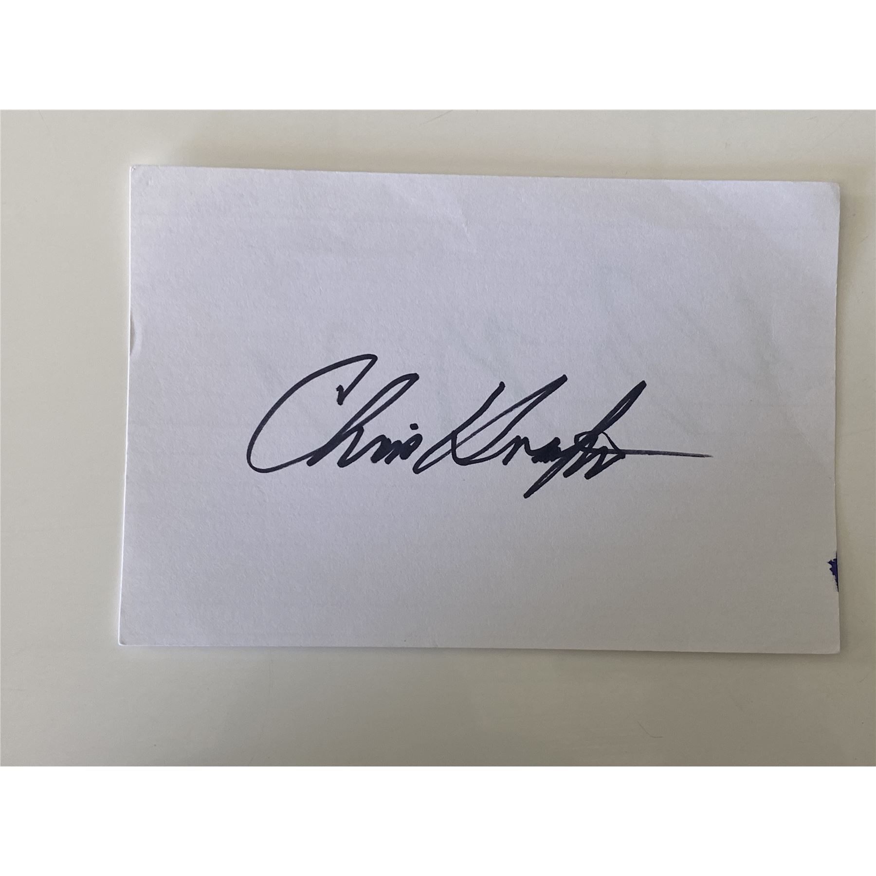 Christopher C. Kraft Jr. original signature