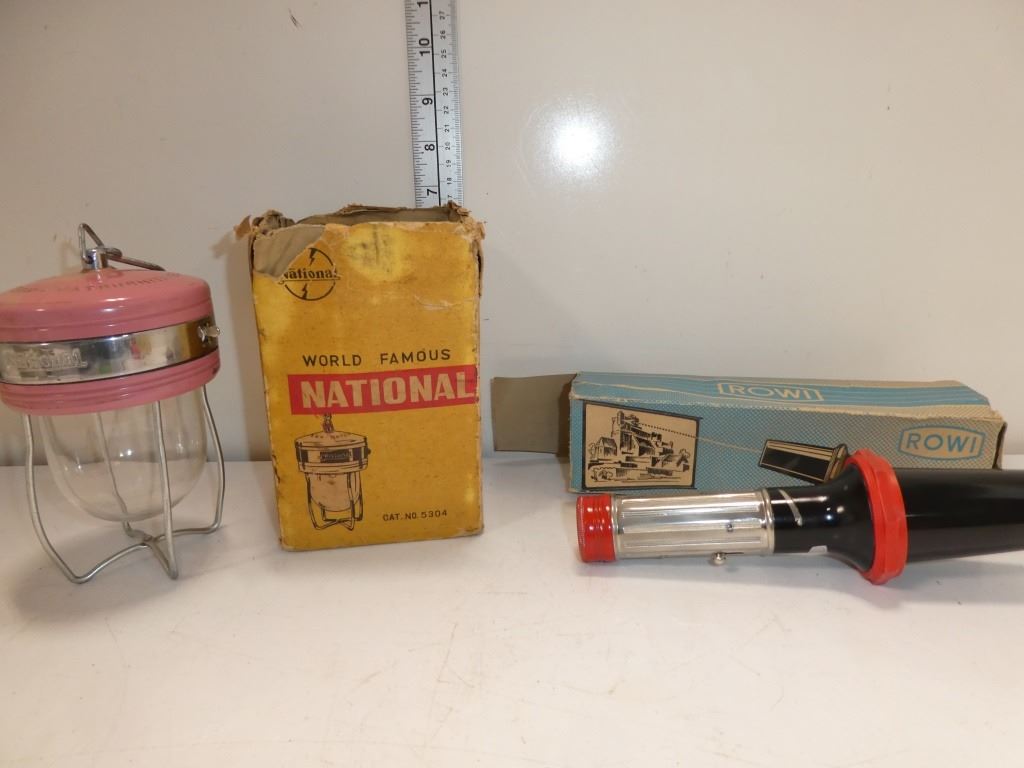 Vintage National Light and Rowi Flashlight